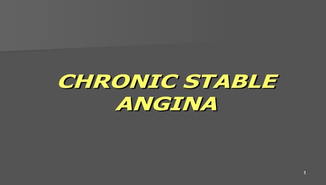 Chronic stable angina