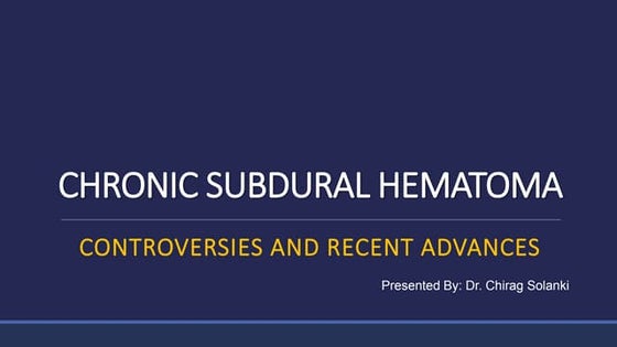 Chronic Subdural Hematoma Presenting With Kernohan Woltman Notch