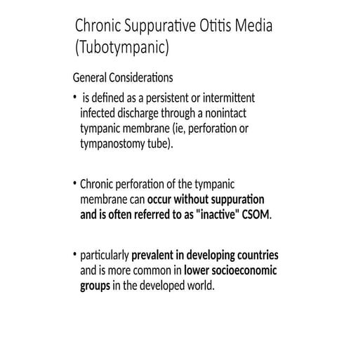 Chronic Suppurative Otitis Media (Tubotympanic).pptxThe anorectal ring ...