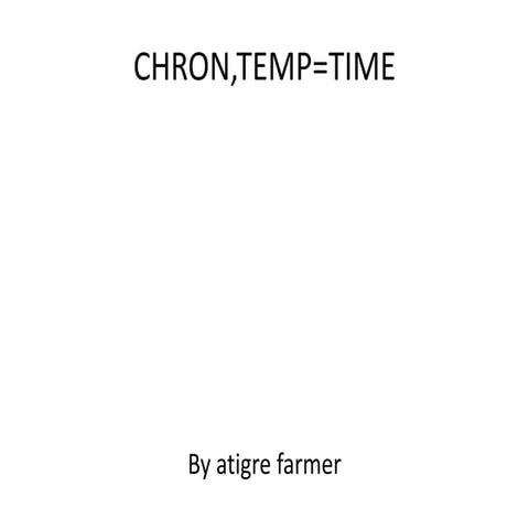 Chron,temp=time | PPTX | Weather | Science