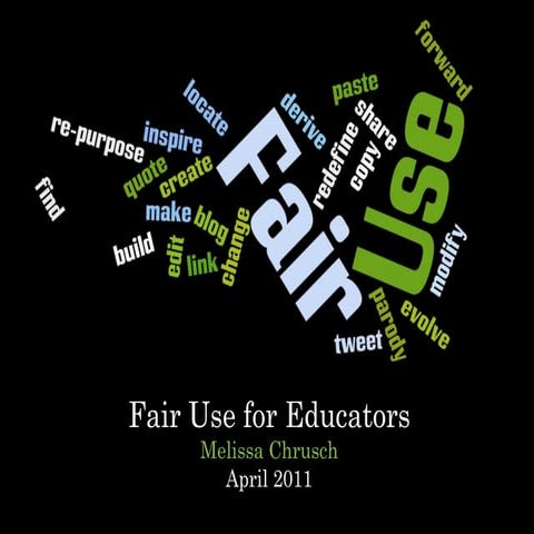 Fair Use for Educators | PPT | Law