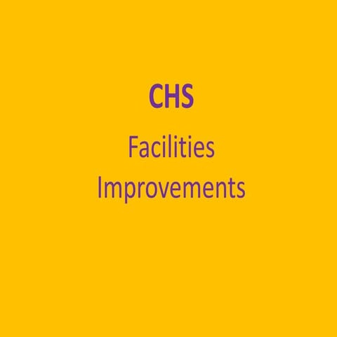 Chaska High School Facility Improvements Summer 2012 | PPT