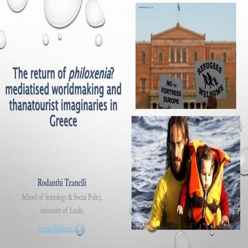 : The return of philoxenia? Mediatised worldmaking and thanatourist ...