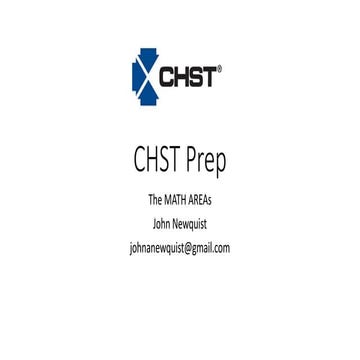 Chst math 2019 w answers | PPTX
