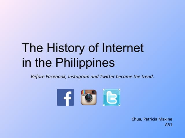 History of Philippine Internet | PPTX