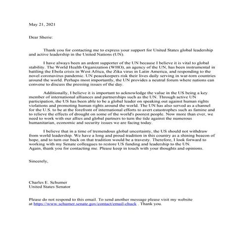 Advising Senator Chuck Schumer May 21.docx