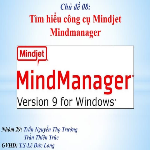 Chude08 nhom29-mindjet mindmanager | PPT