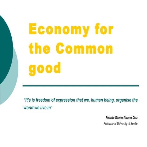 Chuinti13 economy of common goods | PPT