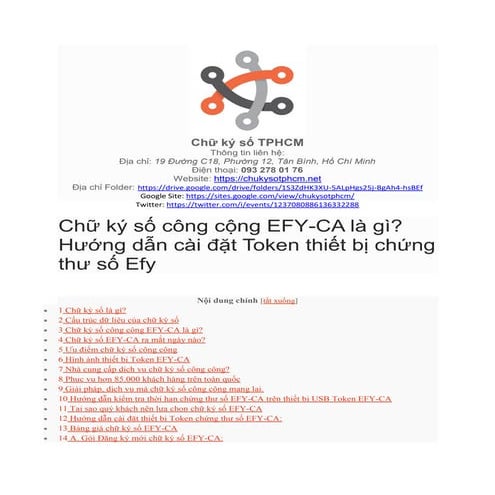 Efy - CA - Chữ ký số công cộng | PDF