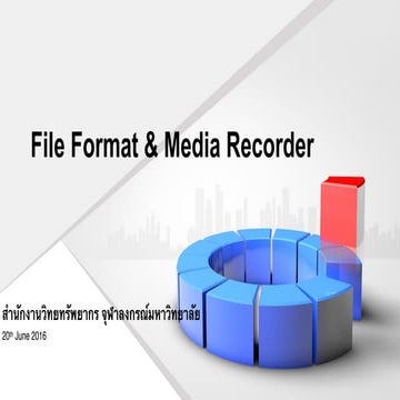 Video File & Recording Media | PDF