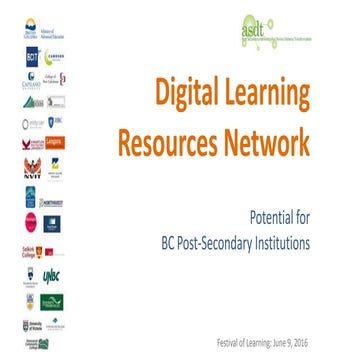 Digital Learning Resources Network: Potential for B.C. Post-Secondary ...