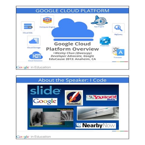 EduCause: Google Cloud Platform... and more! | PDF | Cloud Computing ...