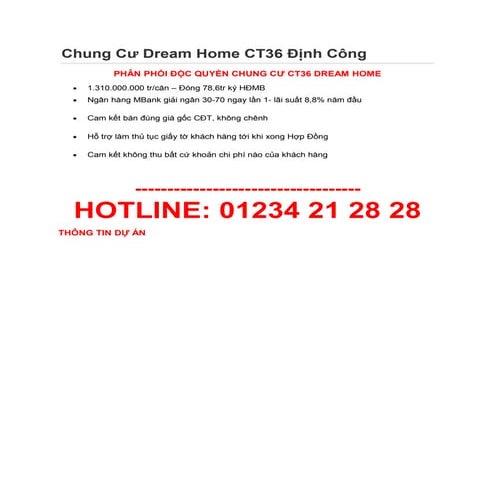 Chung cư dream home ct36 định công | DOC