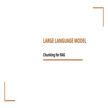 chunking techinques BASED IN RAG PROCESS | PPTX