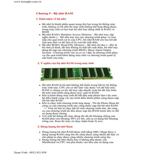 Chuong 5 ram | PDF