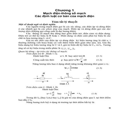 Chuong 1.1 ly thuyet de bai tap | PDF
