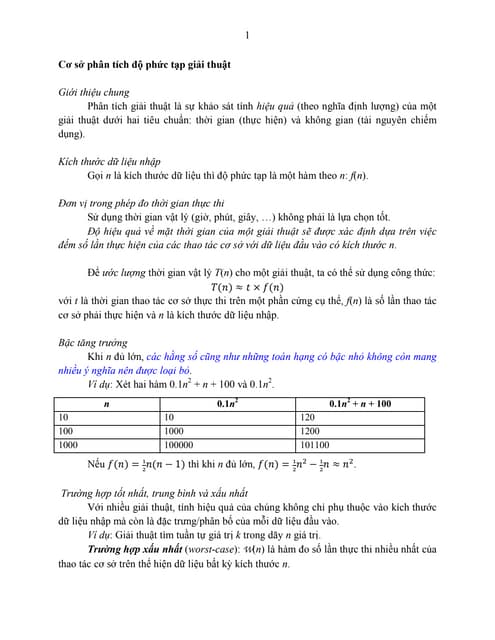 Đề tài: Thiết kế và phân tích thuật toán, HAY | PDF