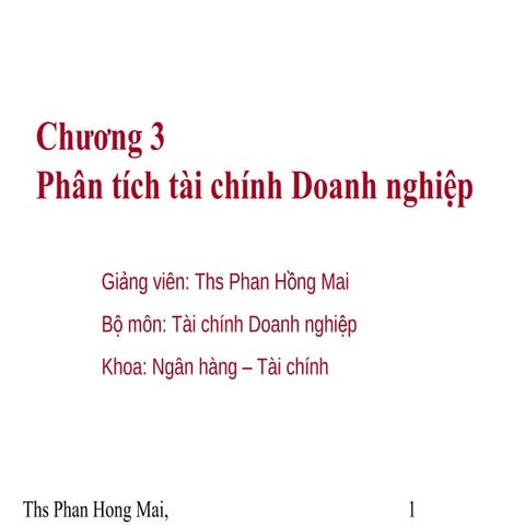 Chuong 3 phan tich tc bai giang | PPT