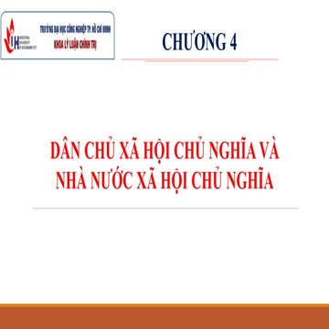 Chương 4. Dân chủ XHCN và Nhà nước XHCN.pptx
