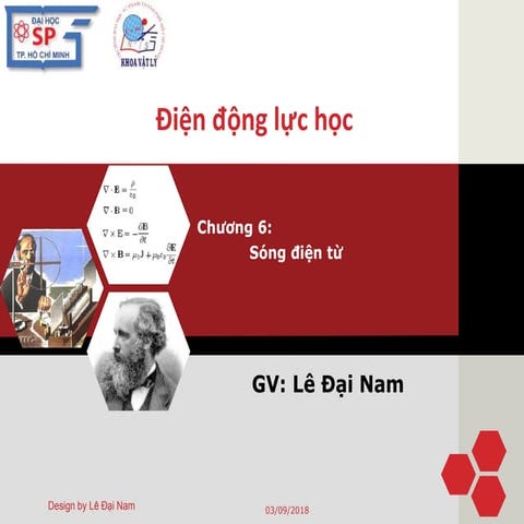 Lecture on Classical Electrodynamics - Chapter 6 - EM wave | PPTX