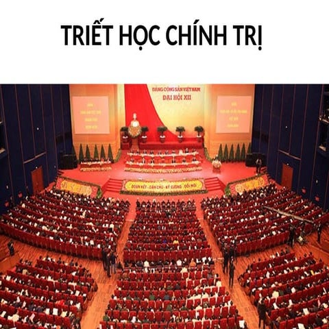Triet hoc Mac lenin Chương 6 Triet hoc chinh tri | PPT