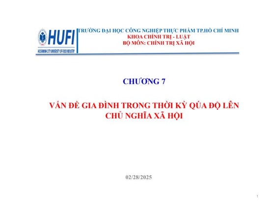 Chương 7 Chủ nghĩa xã hội khoa học neu slide | PPTX