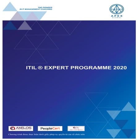 Chuong trinh doa tao itil expert 2020 | PDF