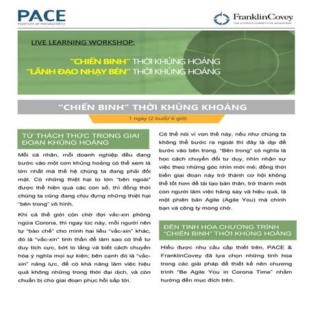 Brochure PACE Institute of Management | PDF