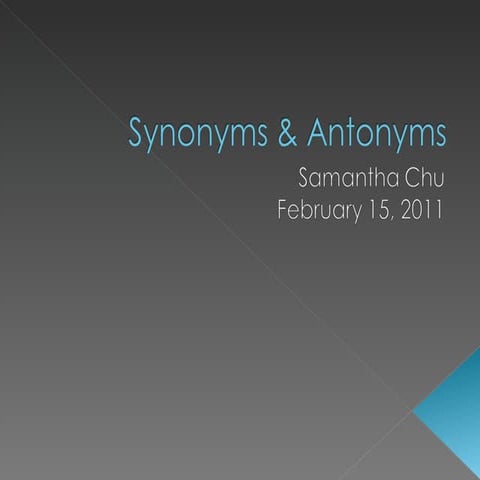Grade 4 English -Synonyms and Antonyms.pptx
