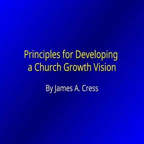 church-growth-vision.pptfdddsssssssssssss | PPT