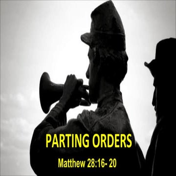 Matt 28:16-20 The Great Commission | PPT