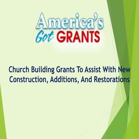 Church Building Grants To Assist With New Construction, Additions, And ...