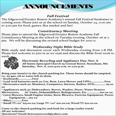 74th Foundation Week Souvenir Program | PDF