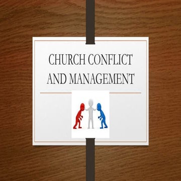 CHURCH CONFLICT AND MANAGEMENT.pptx