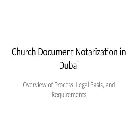Online Procedure for Power of Attorney (POA) Notarization in the UAE | PPTX