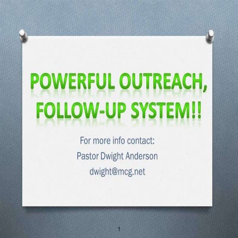Powerful Outreach Follow-up System | PPT