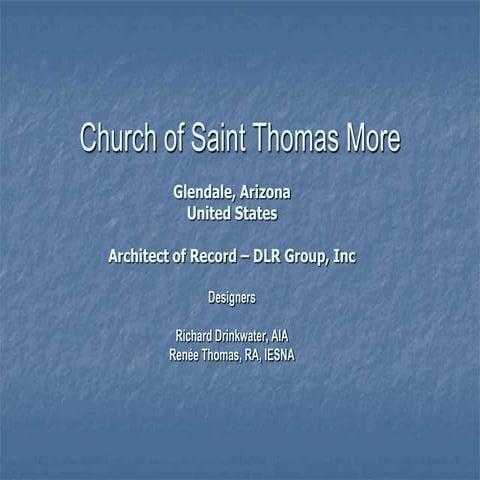 Church Of Saint Thomas More | PPTX | Christianity | Religion & Spirituality