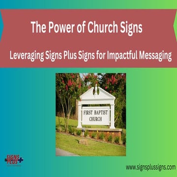 "Divine Messages: Church Signs by Signs Plus Signs" | PDF