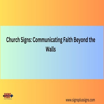 "Divine Messages: Church Signs by Signs Plus Signs" | PPT | Free Download