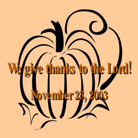 Church Thanksgiving Dinner, November 23, 2003 | PPT