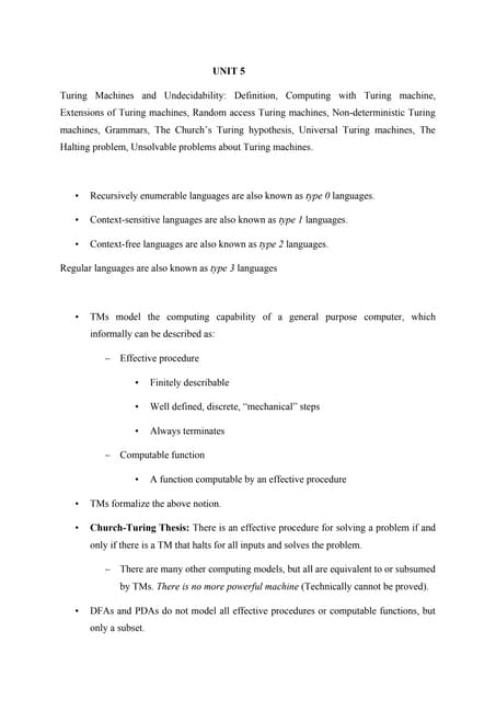 Church Turing Thesis | PPTX | Programming Languages | Computing