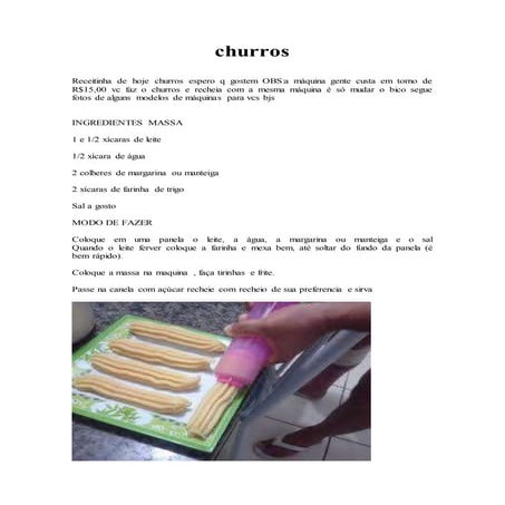 Churros | DOCX