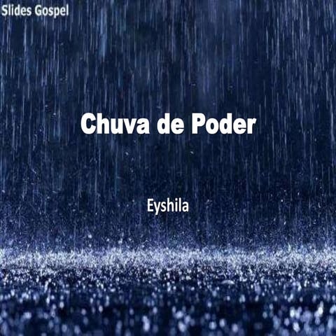 Chuva de poder eyshila | PPT