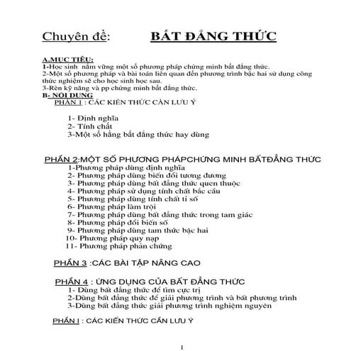 Chuyen de-bat-dang-thuc | PDF