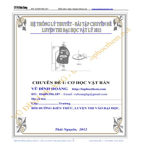 Chuyen de 1 co hoc vat ran | PDF