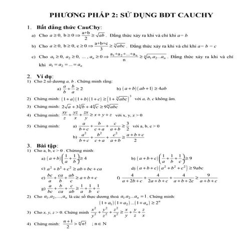 Chuyen de bat dang thuc cauchy | PDF