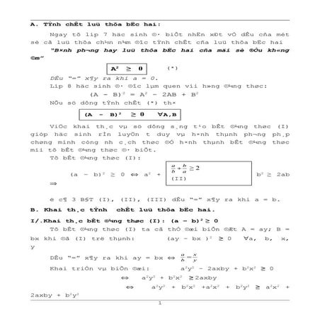 Chuyen de bat dang thuc co ban danh cho thcs | PDF