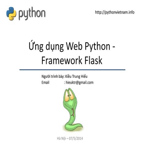 Chuyen de flask -- pythonvietnam.info | PPT