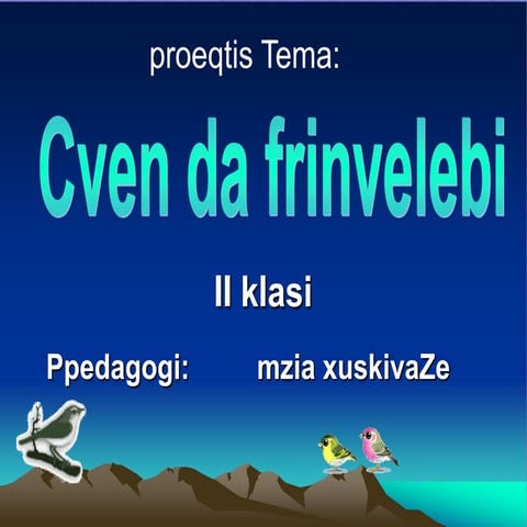 Chven Da Prinvelebi 1 | PPT