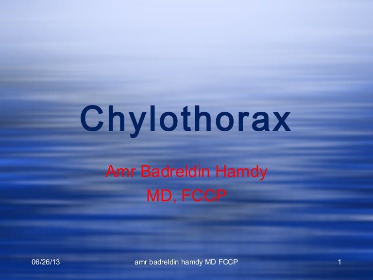 Chylothorax